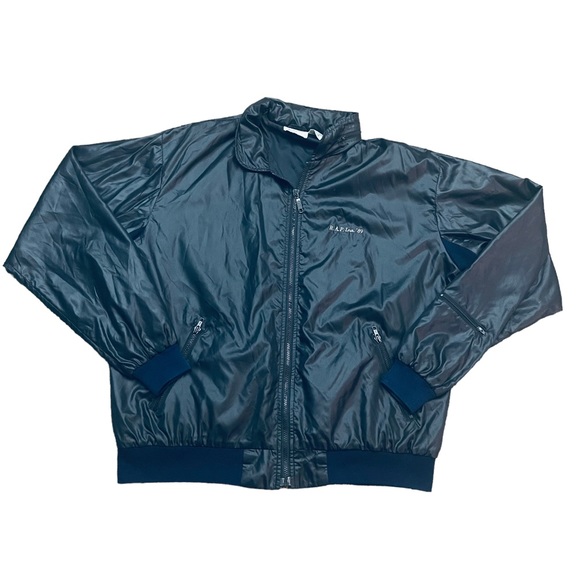 Vintage | Jackets & Coats | 8s Izod Club Rap Inc 89 Embroidered Bomber ...